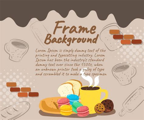 Bakery Frame Concept Illustration Vector Design Stock Vector Illustration Of Bakery