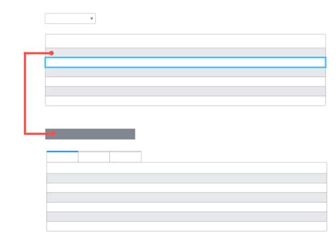 Design Patterns Stacked Master Detail Tables For Related Lists User Experience Stack Exchange