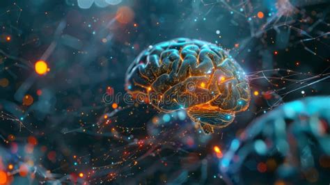 435 Human Brain Neural Network Connections Digital Technology Artificial Intelligence Concept ...