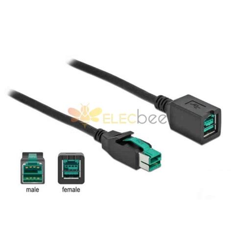 Elecbee V Male To Female Powered Usb Extension Cable For Pos Printers Scanners Peripherals