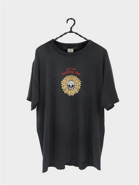 Have A Gr8 Day Tee Washed Black Billy Bones Club