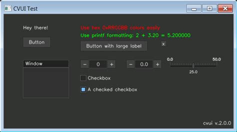 Opencvのための軽量guiライブラリ『cvui』 Negativemindexception