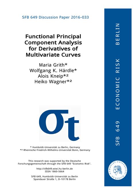 Pdf Functional Principal Component Analysis For Derivatives Of Multivariate Curves