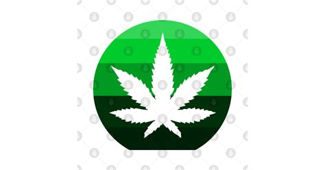 Pot Leaf Circle Logo Weed Clothing T Shirt Teepublic