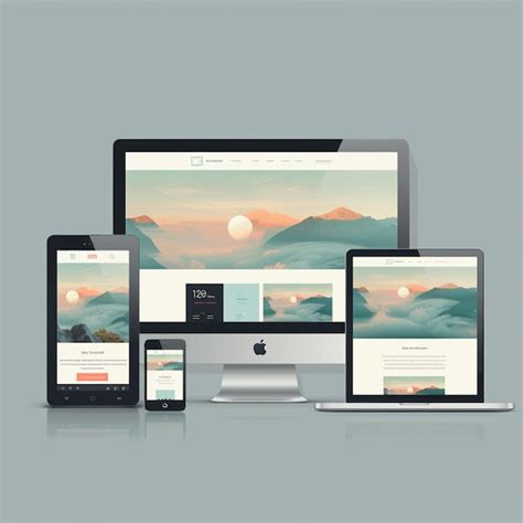 a responsive grid system showcasing different breakpoints for various devices premium ai