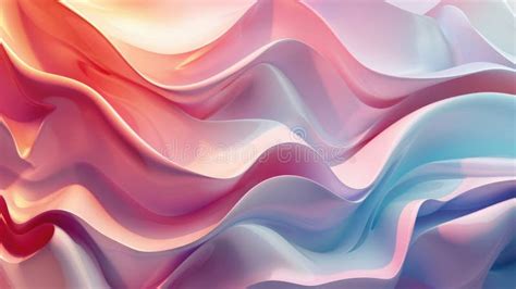 High Definition Dynamic 3d Geometric Waves Featuring Smooth Curves Fluid Motion And Gradient