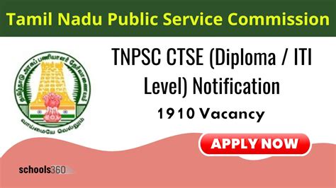 Tnpsc Ctse Recruitment 2025 Apply 1910 Diploma Iti Level Posts