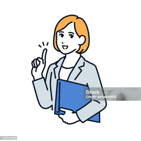 요점을 설명하는 양복을 입은 여성의 벡터 일러스트 레이 션 자료 재정 고문에 대한 스톡 벡터 아트 및 기타 이미지 재정 고문