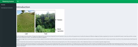 Github Hthrower Rain Forest Data The Call For Forest Restoration App For Seed Deposition By