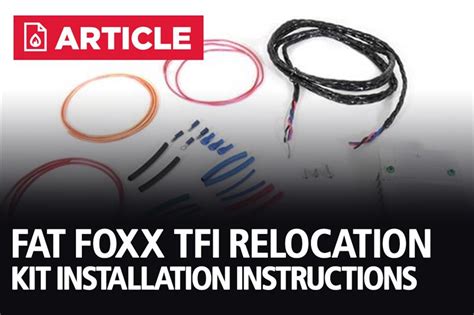 1986 93 Mustang Fatfoxx Tfi Module Relocation Kit Installation Instructions