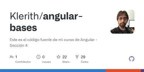 GitHub Klerith angular bases Este es el código fuente de mi curso de Angular Sección