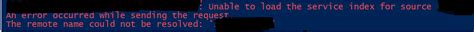 Nuget Update Step Is Failing As Private Nuget Feed Url Is Inaccessible