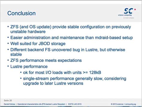 Operational Characteristics Of A ZFS Backed Lustre Filesystem Inside HPC AI News