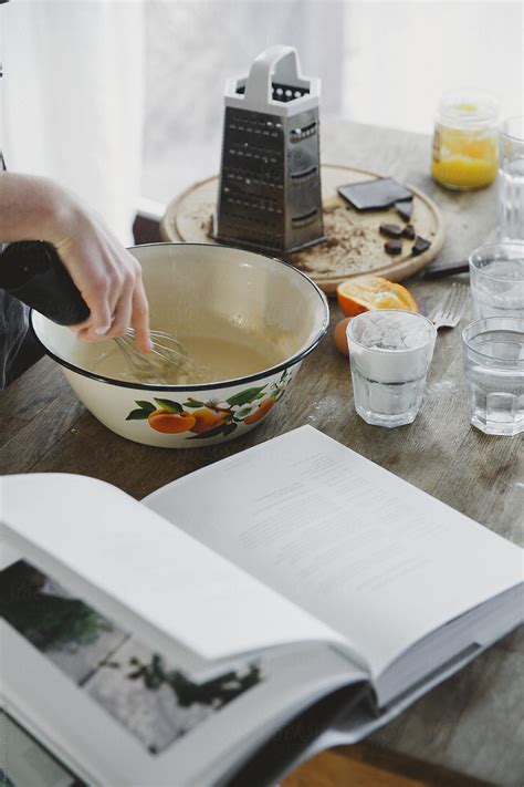 Crop Hand Preparing Dough By Stocksy Contributor Pietro Karras Stocksy