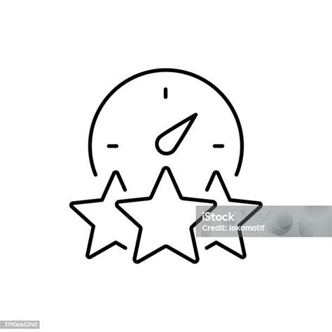 편집 가능한 획이 있는 등급 라인 아이콘입니다 아이콘은 웹 디자인 모바일 앱 Ui Ux 및 Gui 디자인에 적합합니다 등급매기기에 대한 스톡 벡터 아트 및 기타 이미지