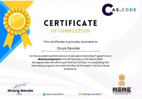 Divya Devade On Linkedin Internship Webdevelopment