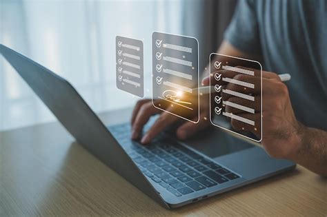 Premium Photo Electronic Signature Or Checking List Business Man Using Pen Checking Digital