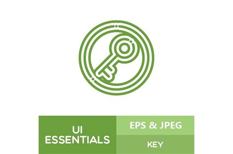 UI Essentials Icon Key Graphic By Beldonbenediktus Creative Fabrica