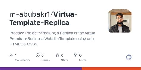 Github M Abubakr1virtua Template Replica Practice Project Of Making
