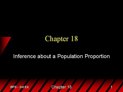 Chapter 18 Inference About A Population Proportion Bps