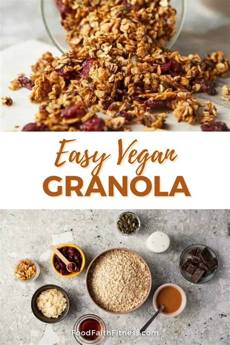 Easy Vegan Granola Recipe Food Faith Fitness