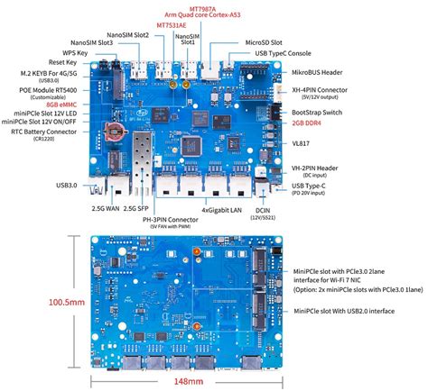 Banana Pi Bpi R4 Lite Design With Mediatek Mt7987 Chip Bananapi Docs