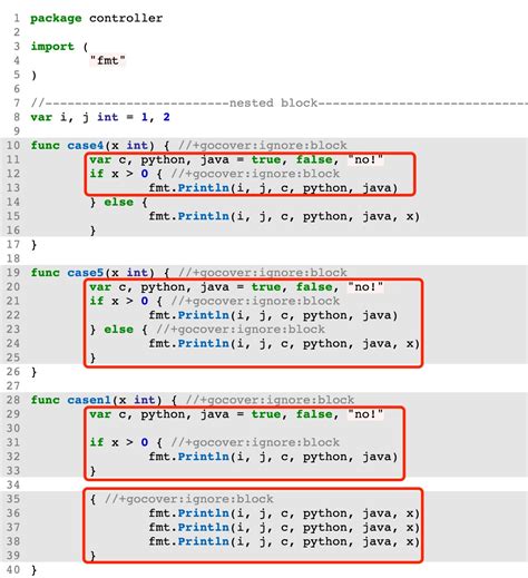 Align Ignore Block Logic With Doc Issue Azure Gocover GitHub