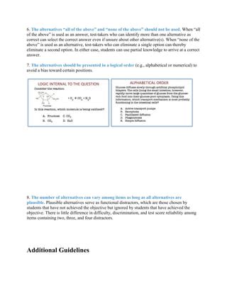 Writing Good Multiple Choice Test Questions PDF