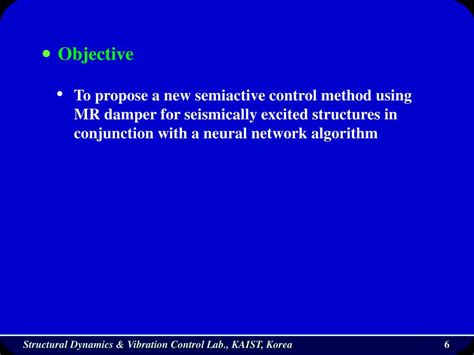 Ppt Semiactive Neuro Control For Seismically Excited Structure Using Mr Damper Powerpoint