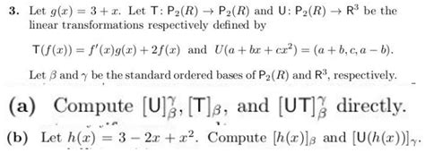 Answered Let G X 3 X Let T P₂ R → P2 R … Bartleby