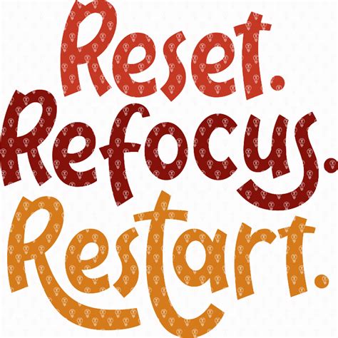 Reset Refocus Restart Makers Gonna Learn