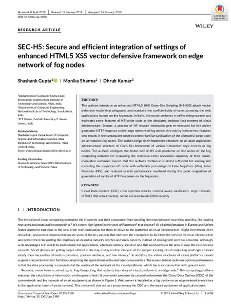 Pdf Sec H5 Secure And Efficient Integration Of Settings Of Enhanced
