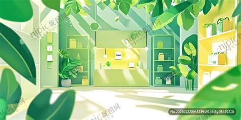 Ai创作图绿色治愈插画 室内场景插画 产品插画 创意场景插画 店铺插画 夏天居家场景图 简约风包装插画 护肤品包装插画 化妆品场景图 包装背景插画 化妆品包装插画海报 洗护插画 化装品包装插画