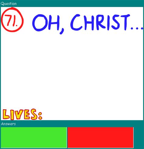 Question 071 The Impossible Quiz Browser Games The Spriters Resource