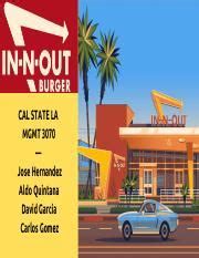 In N Out Burger History Competitors And Company Structure Course Hero