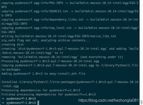 python 3 5以上的版本安装pydensecrf pydensecrf 1 0rc3 csdn博客