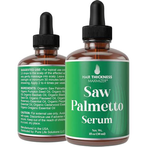 Beauty Pop Saw Palmetto Serum For Hair Growth Rosemary Peppermint