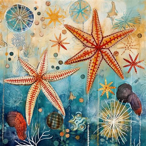 Seestern Nautischer Hintergrund Kostenloses Stock Bild Public Domain