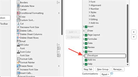 How To Enable Use Or Remove The Developer Tab In Microsoft Excel