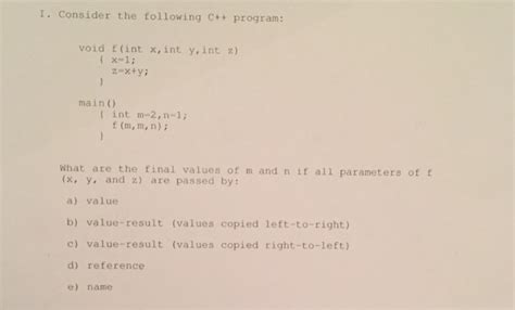consider the following c program void f int x