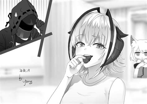 Doctor Kal Tsit And W Arknights Drawn By Y Ung Danbooru