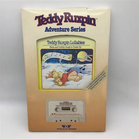 Teddy Ruxpin Lullabies Tape And Book Original Package 1985 Worlds Of
