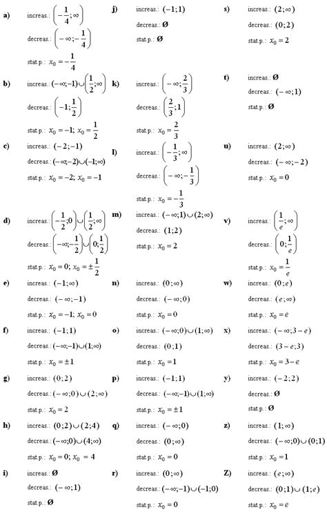 answers to math exercises and math problems monotonicity of a function