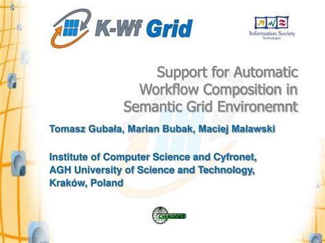 ppt support for automatic workflow composition in semantic grid