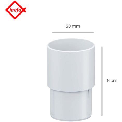 Inefa Fallrohr Verbinder Pvc Ablaufrohrverbinder Dachrinnenzubehör Einfache Steckmontage Made