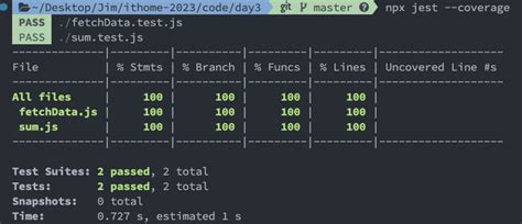 [day 03] javascript 測試框架介紹 and jest 基本語法 it 邦幫忙 一起幫忙解決難題，拯救 it 人的一天