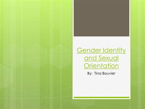 Gender Identity And Sexual Orientation Chapter 9 Ppt