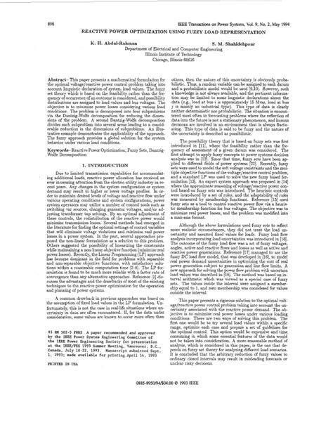 Fuzzy Logic Pdf Pdf Fuzzy Logic Mathematical Optimization