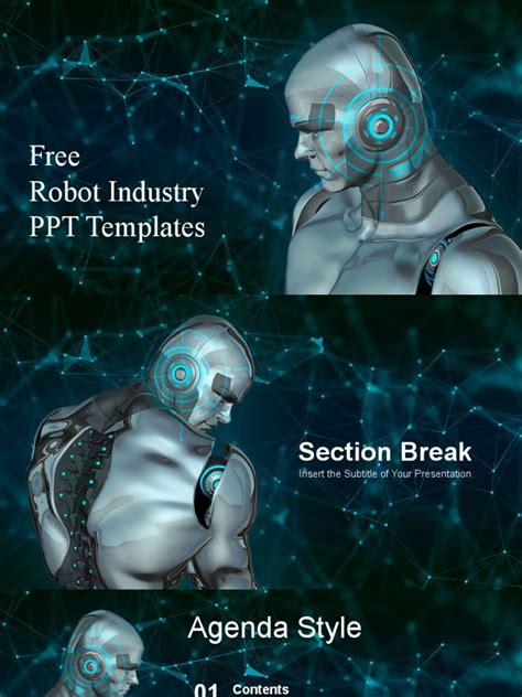 Humanoid Robot Industry Powerpoint Templates Pdf Page Layout
