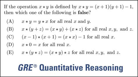Defined Operations Gre Quantitative Reasoning Practice Question 83 Youtube